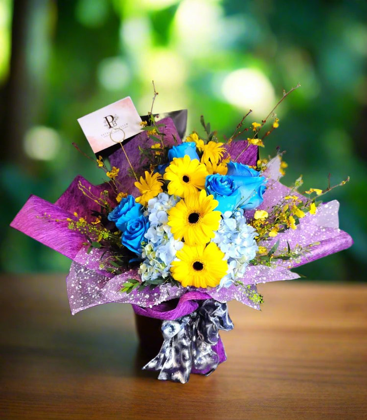 Mystique Radiance Flower Bouquet | Petal & Blossom